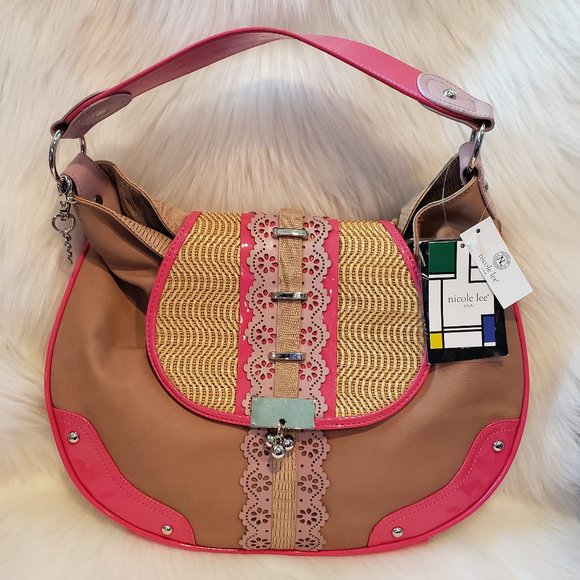 Nicole Lee | Bags | Nwt Pink Tan Nicole Lee Handbag | Poshmark